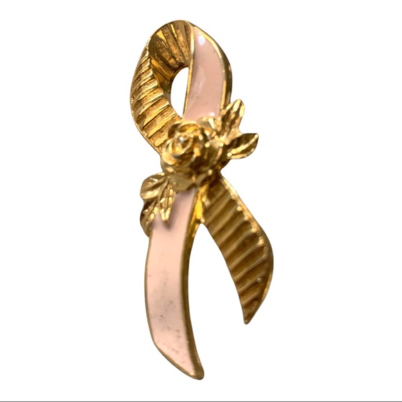 Avon | Jewelry | Avon Pink Ribbon With Rose | Poshmark
